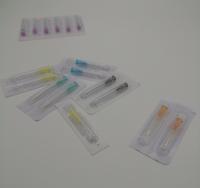 China Inclined Out Diameter 2.1mm 14G Disposable Diabetic Needles Light Green for sale