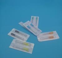 China Red Purple Disposable Syringe Needles Inclined Out Diameter 1.4mm 17G For Insulin for sale