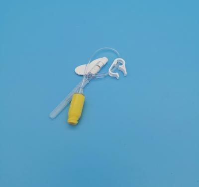 China Yellow Disposable IV Cannula 24G Butterfly Positive Pressure Type Pediatric Neonatal Infusion for sale