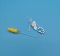 China Yellow Disposable IV Cannula 24G Butterfly Positive Pressure Type Pediatric Neonatal Infusion for sale
