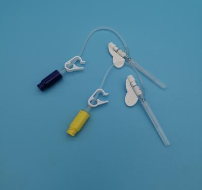 China 22G Disposable Butterfly Positive Pressure Type Iv Cannula Routine Infusion For Adults Blue for sale