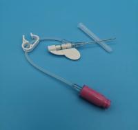China Pink Disposable Iv Cannula 20G Butterfly Type Positive Pressure Emergency Infusion Blood Transfusion for sale