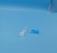 China Disposable Deep Blue Sterile 23g Hypodermic Needle With 0.6mm Out Diameter for sale