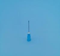 China Blue Grey Disposable Syringe Needles Side Hole Out Diameter 1.8mm 15G for sale