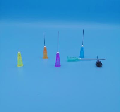 China Pink Inclined Hole Disposable Needles And Syringes 1.2mm Out Diameter 18G For Inuslin for sale