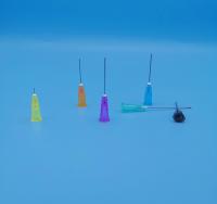 China Light Green Surgical Syringe Needle Side Hole Out Diameter 2.1mm 14G For Single Use for sale