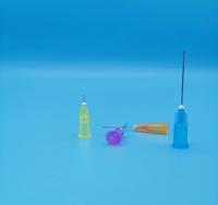 China Light Yellow Disposable Dental Syringes Side Hole Out Diameter 2.7mm 12G for sale