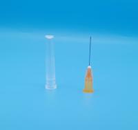China Light Yellow Disposable Dental Syringes Side Hole Out Diameter 2.7mm 12G for sale