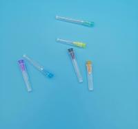 China Red Purple Disposable Syringe Needles Inclined Out Diameter 1.4mm 17G For Insulin for sale