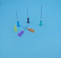 China Red Purple Disposable Syringe Needles Inclined Out Diameter 1.4mm 17G For Insulin for sale