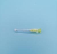 China Light Yellow Disposable Syringe Needles Inclined For Injection Out Diameter 2.7mm 12G for sale