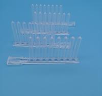 China 2.2ml Deep Well PCR Plates Polypropylene Transparent 8 Even Magnetic Needle Set Pointed Bottom for sale