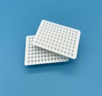 China Wide Skirted Deep Well PCR Plates White 0.2ml 96 Well for sale