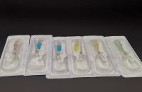 China Disposable Intravenous Indwelling Needle Straight Yellow 24G Pediatric Neonatal Infusion for sale