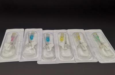 China Disposable Intravenous Indwelling Needle Straight Yellow 24G Pediatric Neonatal Infusion for sale