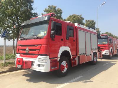 China HOWO 4x2 350hp Diesel Emergency Rescue Fire Truck with 5000kg Crane and 10kW Generator for Fire Fighting Operations for sale
