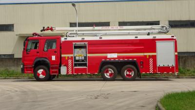 China HOWO 6x4 Water Tower Fire Truck with 18m Height Reach and 10000L Tank Capacity for High-Rise Firefighting for sale
