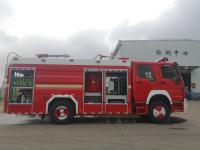 China HOWO Dry Powder Foam Combination Fire Truck 10,000L Capacity with 276kW Engine for Emergency Rescue Operations for sale