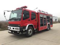 China ISUZU 6 Ton City Main Foam Fire Truck with 177kW Engine, 5700kg Water Tank and 30L/S Pump Capacity for sale