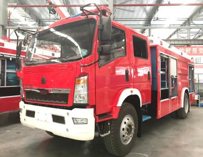 China Howo 4 Ton Fire and Rescue Vehicle with 3700kg Water Tank and 40L/s Fire Pump for Urban Firefighting for sale