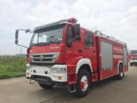 China HOWO 196kW 4x2 Foam Fire Truck with 5000L Water & 1000L Foam Capacity for Industrial Firefighting for sale