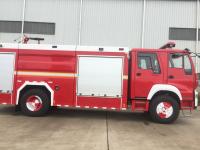 China HOWO 4x2 Water Foam Fire Engine Truck with 5000L Water Tank and 1000L Foam Capacity for Industrial Firefighting for sale
