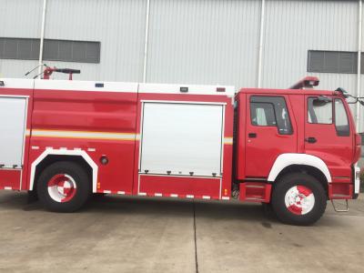 China HOWO 4x2 Water Foam Fire Engine Truck with 5000L Water Tank and 1000L Foam Capacity for Industrial Firefighting for sale