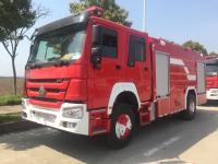 China HOWO 4x2 8 Ton Water Foam Fire Fighting Truck with 6000L Water Tank and 228kW Engine Power for sale
