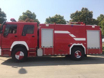 China Sinotruk 8000L Water Foam Fire Truck with Double Cabin - 60L/S Pump Flow, 65m Range for Industrial Firefighting for sale