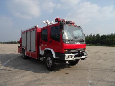 China ISUZU 177kW 4X2 Emergency Rescue Fire Truck with 5 Ton Crane - 18000kg GVW Euro 5 for sale