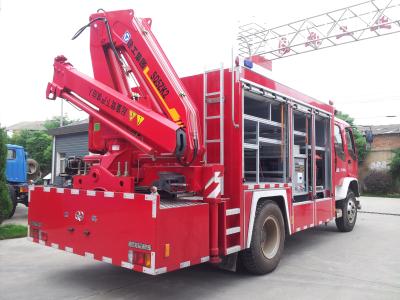 China ISUZU Heavy Duty Emergency Rescue Fire Truck 177kW 4x2 Euro 5 with 5T Crane and 10kW Generator for sale