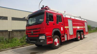 China HOWO 460hp 18 Meter Telescopic Boom Fire Truck with 10,000L Water and 2,000L Foam Capacity for sale
