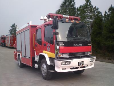 China ISUZU 177kW 4X2 Diesel Light Rescue Fire Truck with 5 Ton Crane - 18000kg GVW Euro 5 for sale