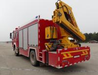 China HOWO 228kW Emergency Rescue Fire Truck with XCMG 5T Crane - 8760mm Length, 5000kg Lifting Capacity for sale