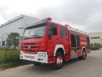 China HOWO 276kW 10-Wheeled Fire Truck with 10t Foam Powder Combination | 5000kg Water & 3000kg Foam Capacity for sale