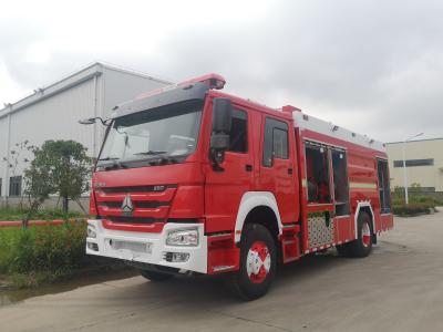 China HOWO 276kW 10-Wheeled Fire Truck with 10t Foam Powder Combination | 5000kg Water & 3000kg Foam Capacity for sale