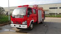 China ISUZU Emergency Rescue Dry Powder Foam Fire Truck - 1800kg Water, 600kg Foam, 300kg Powder Capacity for sale