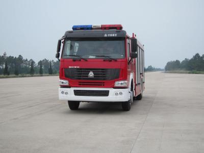 China HOWO Fire Rescue Vehicle with 15500 kg Gross Weight and 35 MPa Air System - Euro 4 Compliant for sale