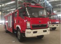 China HOWO 160HP 4-Ton Water Tank Fire Truck with 118kW Engine and 40L/s Flow Rate for Emergency Rescue for sale