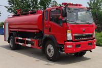 China HOWO 118KW 6-Wheel Fire Fighting Truck with 9000L Water Tank and 40L/s Pump Capacity for sale