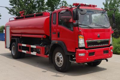 China HOWO 118KW 6-Wheel Fire Fighting Truck with 9000L Water Tank and 40L/s Pump Capacity for sale