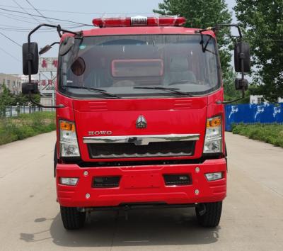 China HOWO 140HP 6-Wheeled Fire Rescue Truck with 8000L Water Tank and 40L/s Fire Pump for sale