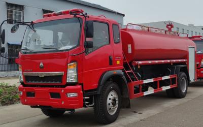 China HOWO 160HP 6 Wheel Fire Truck 8000L Water Tank Fire Fighting Rescue Vehicle for sale