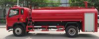 China HOWO 8000L Water Tank Fire Truck with 118kW Engine and 6-Wheel Drive for Industrial Firefighting for sale