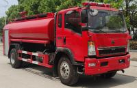 China HOWO 118KW 8 Ton Fire Fighting Water Truck with 40L/s Flow Rate and 50m Range for Urban Firefighting for sale