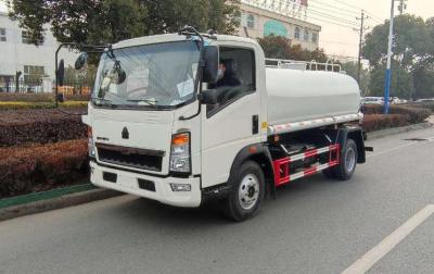 China HOWO 3800mm Wheelbase Water Tank Truck with 8 Cubic Meter 8000L Capacity for Emergency Response for sale