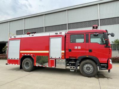 China HOWO 6-Ton Emergency Rescue Fire Truck with 500L-250,000L Storage Capacity and 90km/h Speed for sale