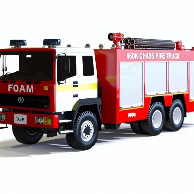 China ISUZU Foam Fire Truck 9400kg Chassis 2000kg Foam Capacity Diesel Engine for sale