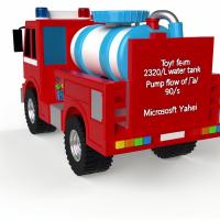 China Foam Fire Truck 2320L Water Tank 90L/s Pump Flow CCC Certified for sale