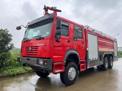 China 2000kg Foam Capacity Diesel Foam Fire Truck 90L/s Pump 14900kg Shipping Mass for sale